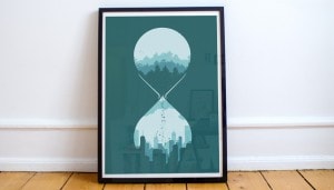 Affiche Le temps perdu - Baj Graphiste Lyon