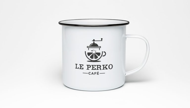 Logo et webdesign Le Perko Café - Baj Graphiste Lyon